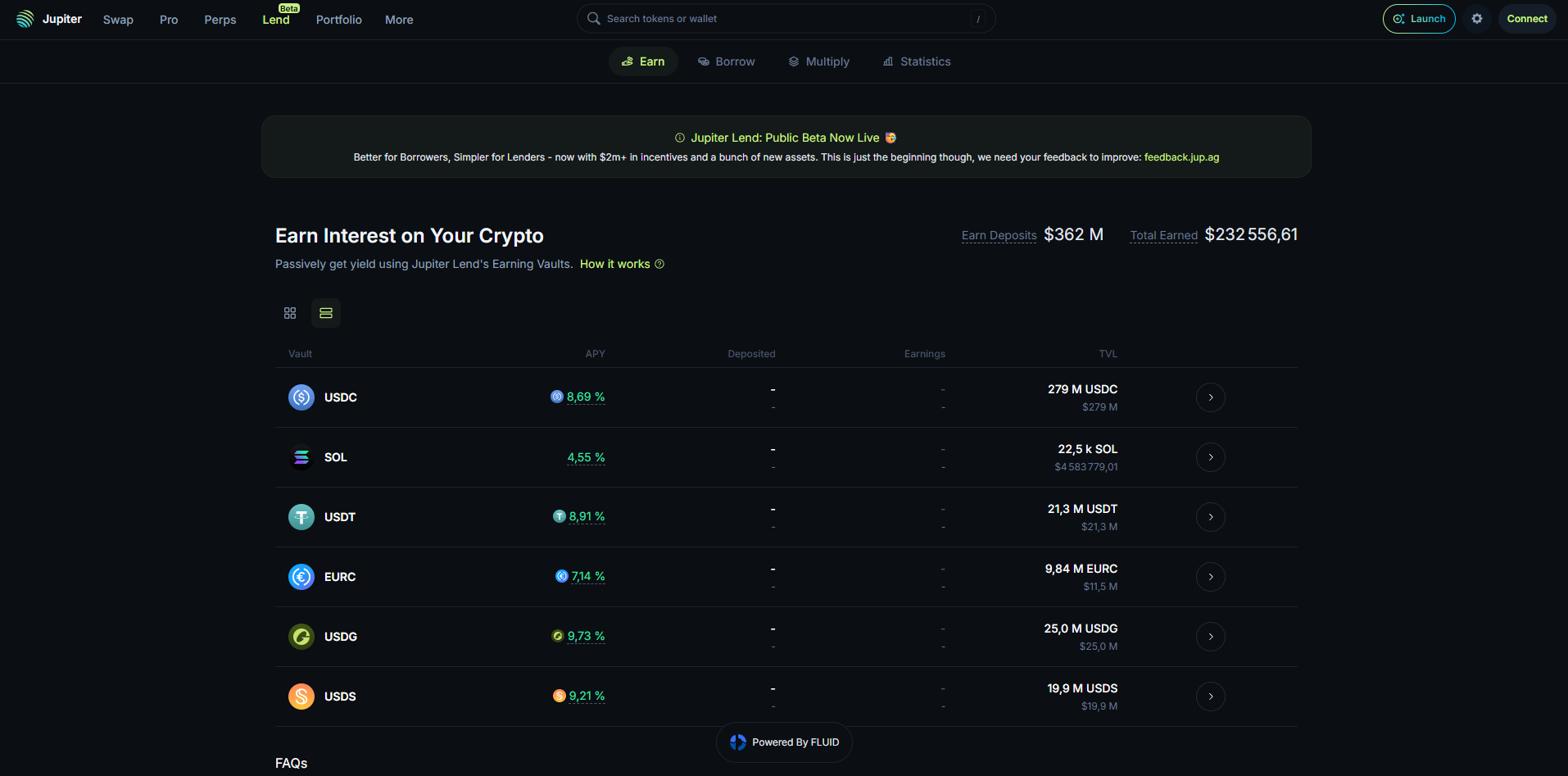 Jupiter Lend sur Solana: Earn, Borrow & Multiply